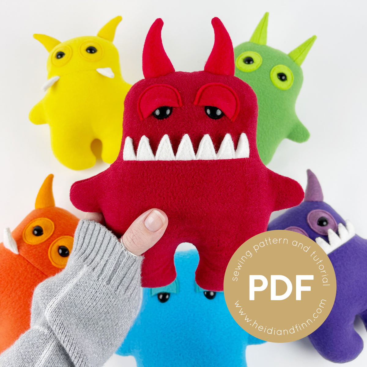 Monster Pals (set #1) Plush toy – Heidi&Finn
