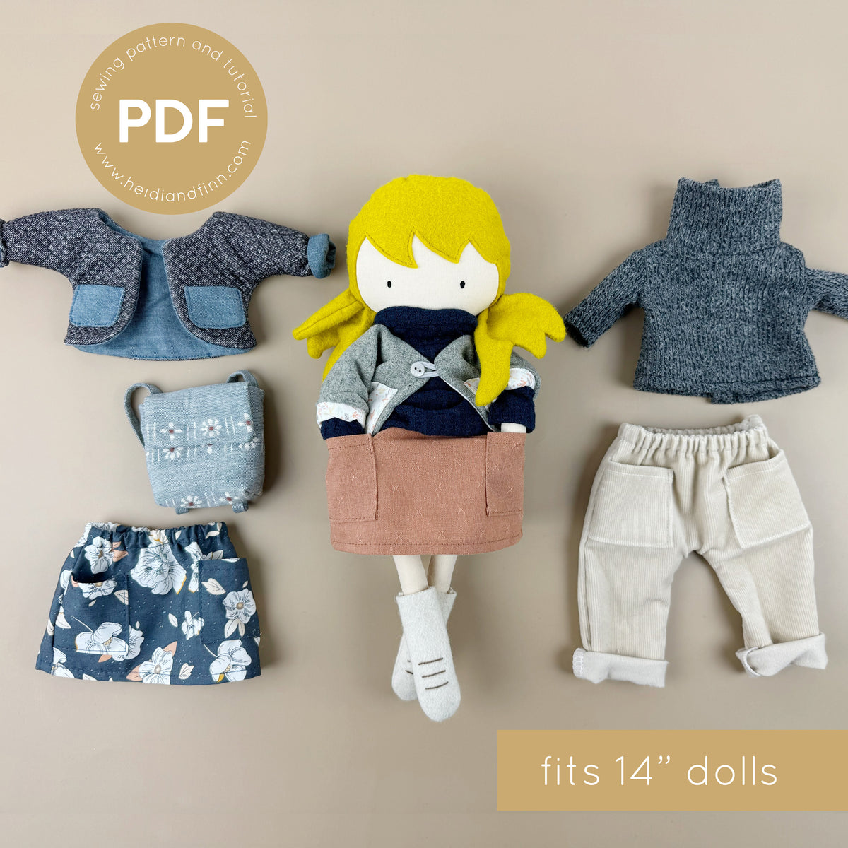 Mini Pals - Dress up set #13 "Harvest Days" – Heidi&Finn