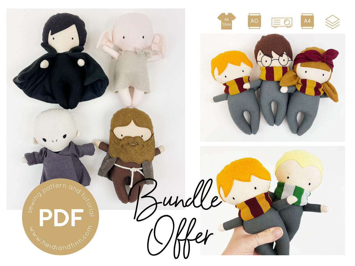 BUNDLE Wizard student and friends -Mini Pals BABY doll - 8" doll ...